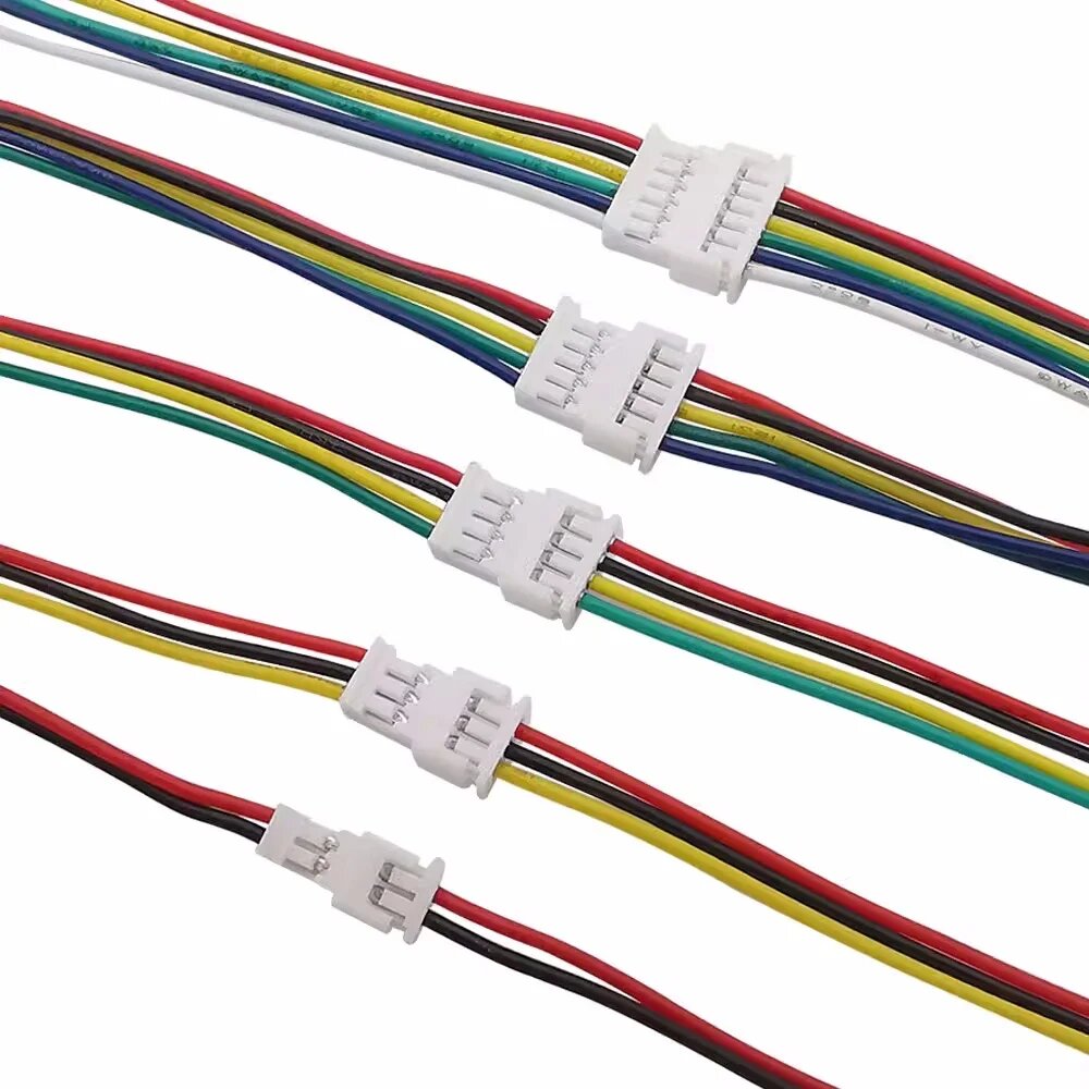 Micro JST 1.25mm 2/3/4/5/6P разъем, провод, 10 шт 4P(10Pair)