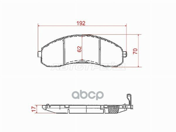 Колодки тормозные (Спереди) Kia Bongo 04-19 Sat арт. ST-58101-4EB00