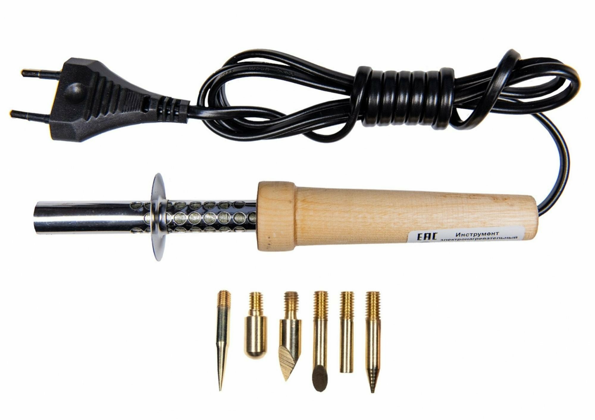 Прибор для выжигания, универсальный прибор для творчства ЭНИС-В 40Вт/230В, деревянная ручка Слюдяная Фабрика (Белгород)