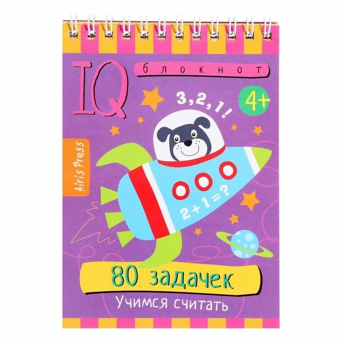 Умный блокнот Айрис-пресс Учимся считать. От 4 лет. 80 задачек. 2023 год