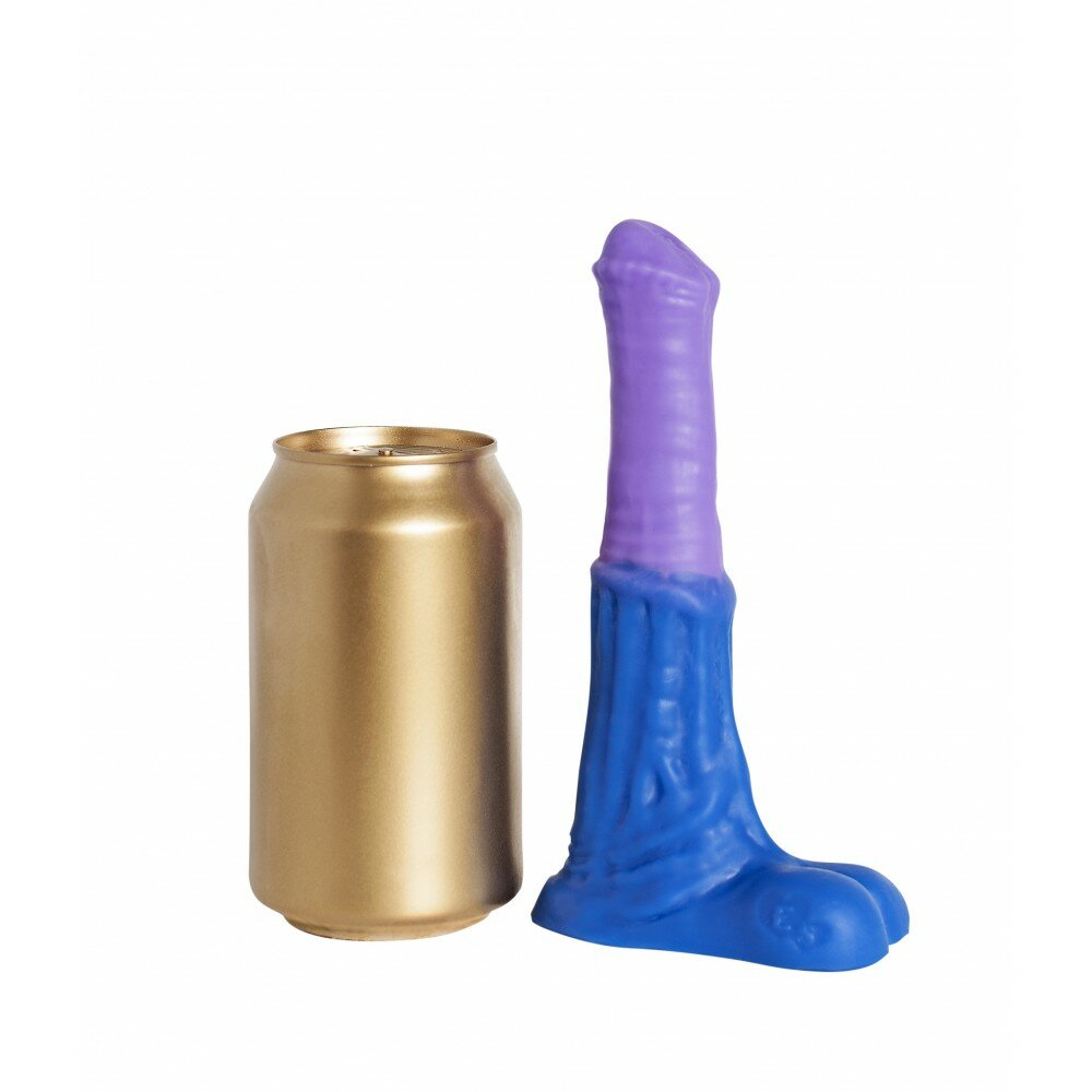 Erasexa. Фиолетово-Синий Фаллоимитатор Пегас Mini - 17 см. F65.