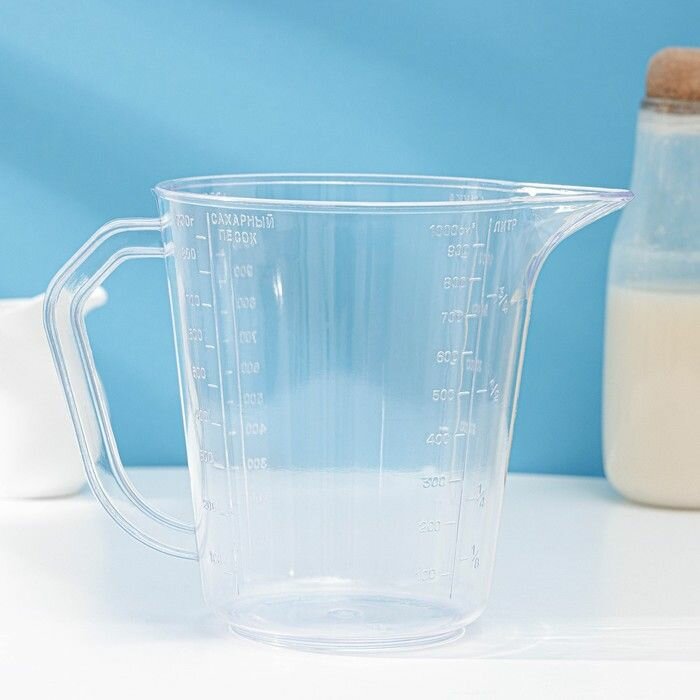 Кружка мерная Darel plastic Darel plastic, 1 л, прозрачный
