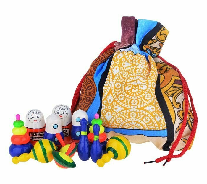 Игрушка RNToys Волшебный мешочек. Игрушки расписные (Д-650)