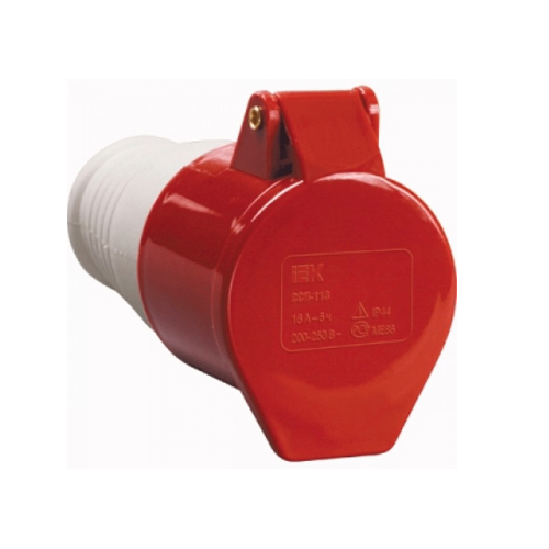 Розетка TDM 223 переносная 2Р РЕ 32А 220В IP44