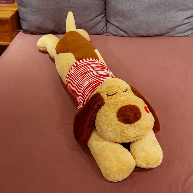 Большая плюшевая игрушка Необычная собака-обнимашка 130 см/длинная подушка для сна для детей и взрослых, плюшевая подушка для объятий/классный подарок для девочек-подростков и мальчиков