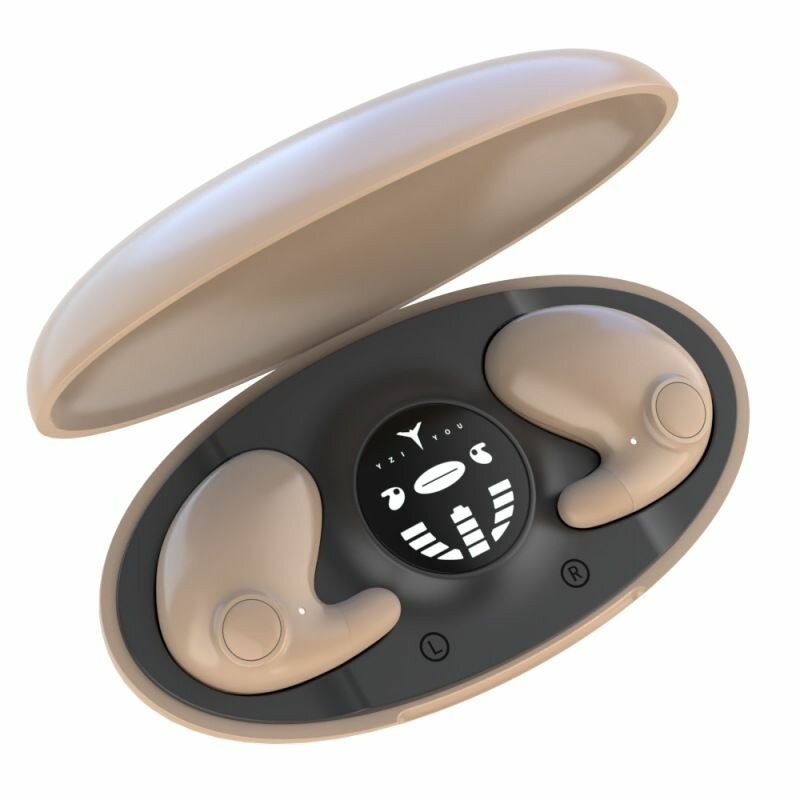 Невидимые беспроводные наушники для сна TWS Bluetooth 5,3, скрытые наушники IPX5, водонепроницаемая спортивная гарнитура с шумоподавлением
