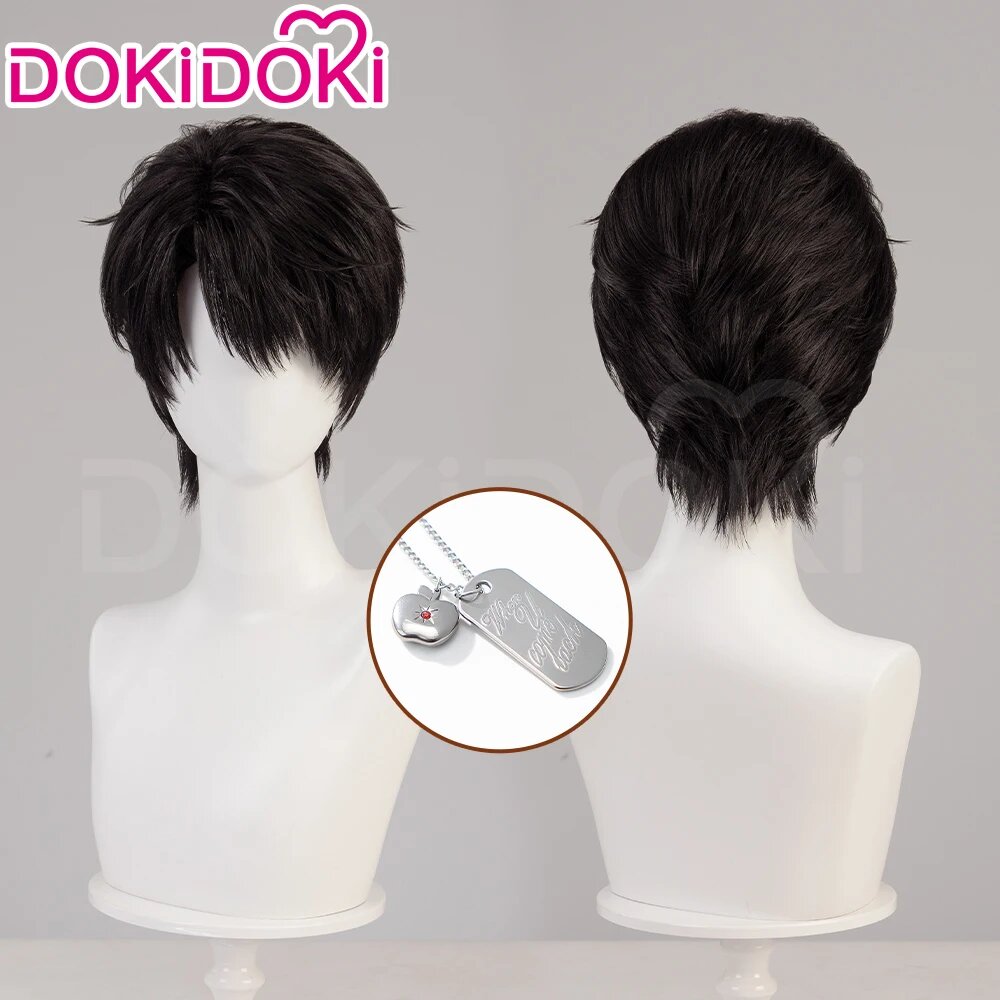 Косплей парик Caleb DOKIDOKI 30 см Black Brown Wig Set, PRE-SALE