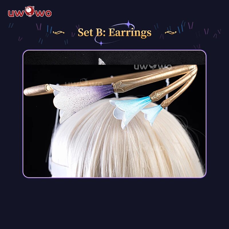 UWOWO Robin Косплей Платье XL, SET C Headpiece