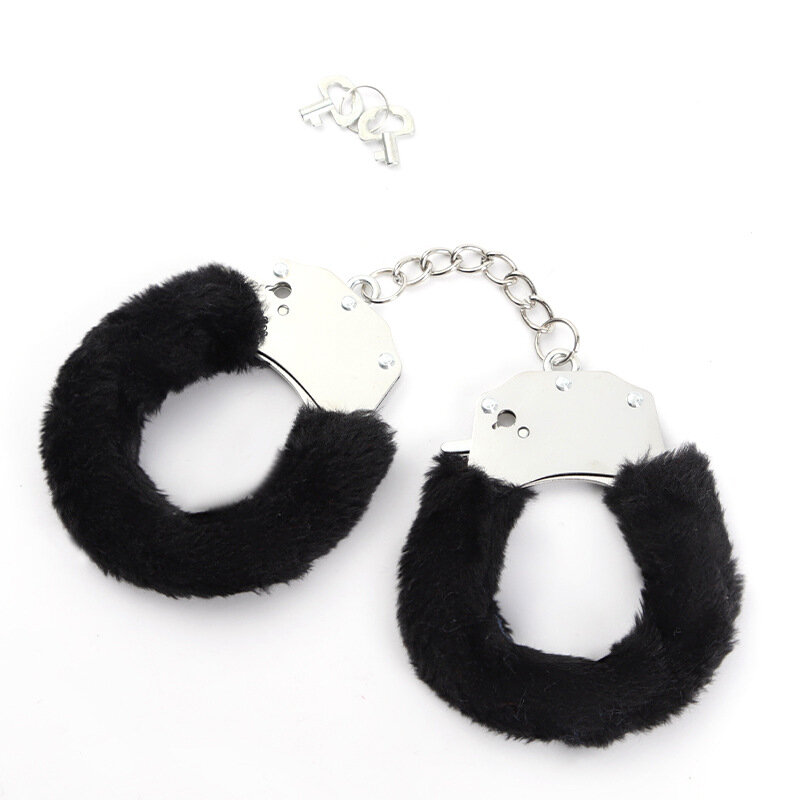 Плюшевые железные наручники утолщенные sm реквизит для связывания металлические железные наручники альтернативные обучающие игрушки наручники
