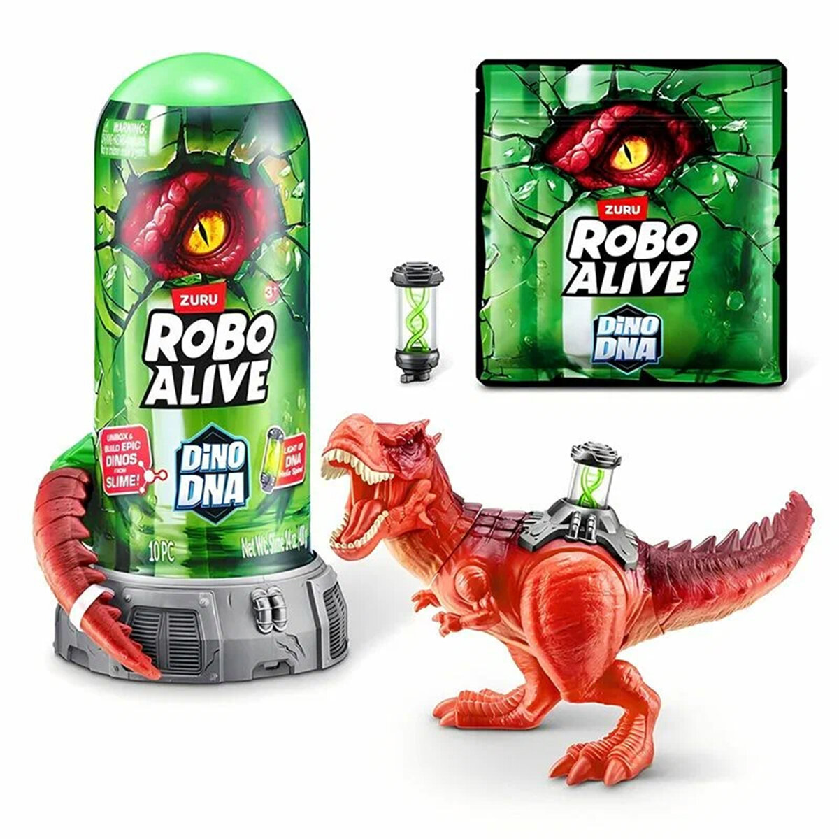 ZURU Robo Alive Dino DNA / Детские Игрушки-динозавры, Которые Нужно Собрать Самостоятельно, Со Слизью