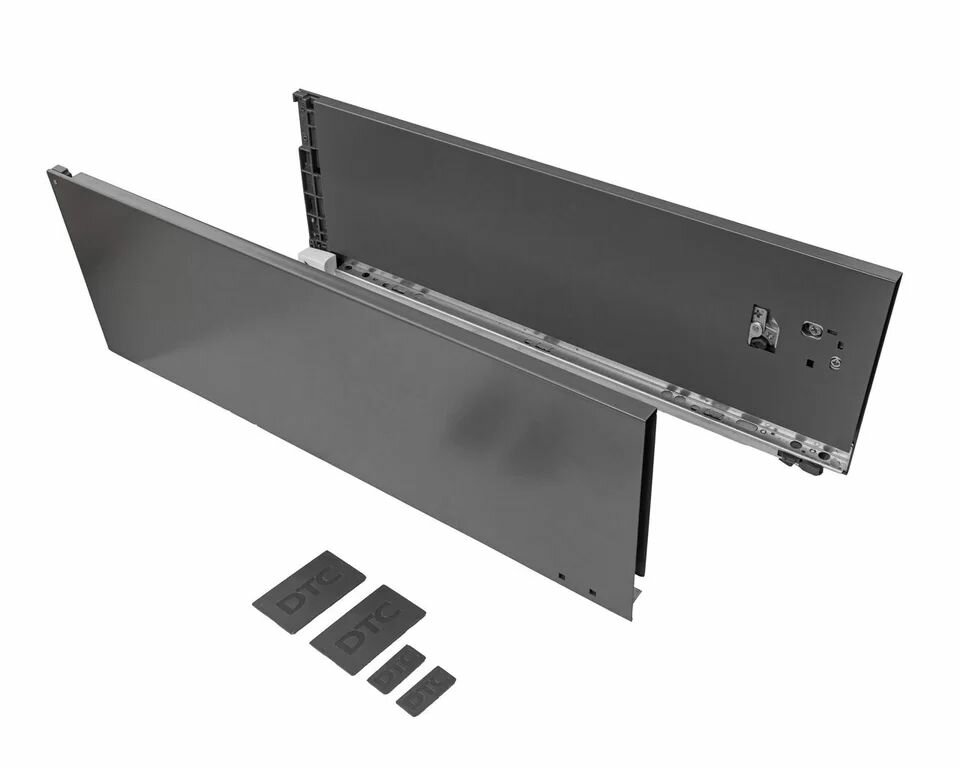 Комплект боковин ящика DTC Magic Pro, длина 500 мм, высота 174 мм, антрацит, 5 шт