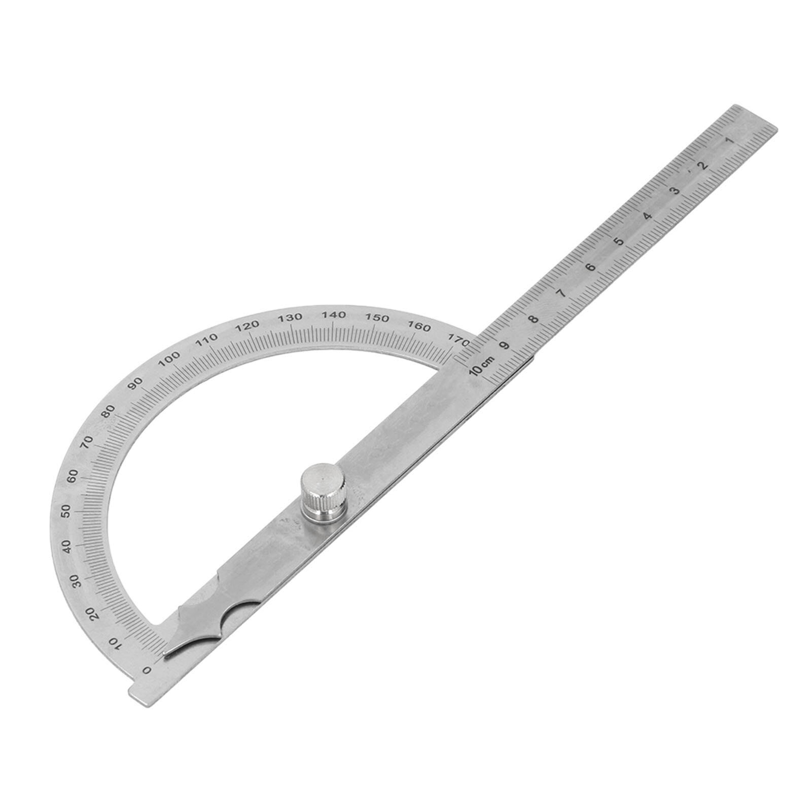 Транспортир из нержавеющей стали, высокоточный многофункциональный угломер на 180°, угломер, искатель 120x150 мм, диапазон от 0 до 10 см