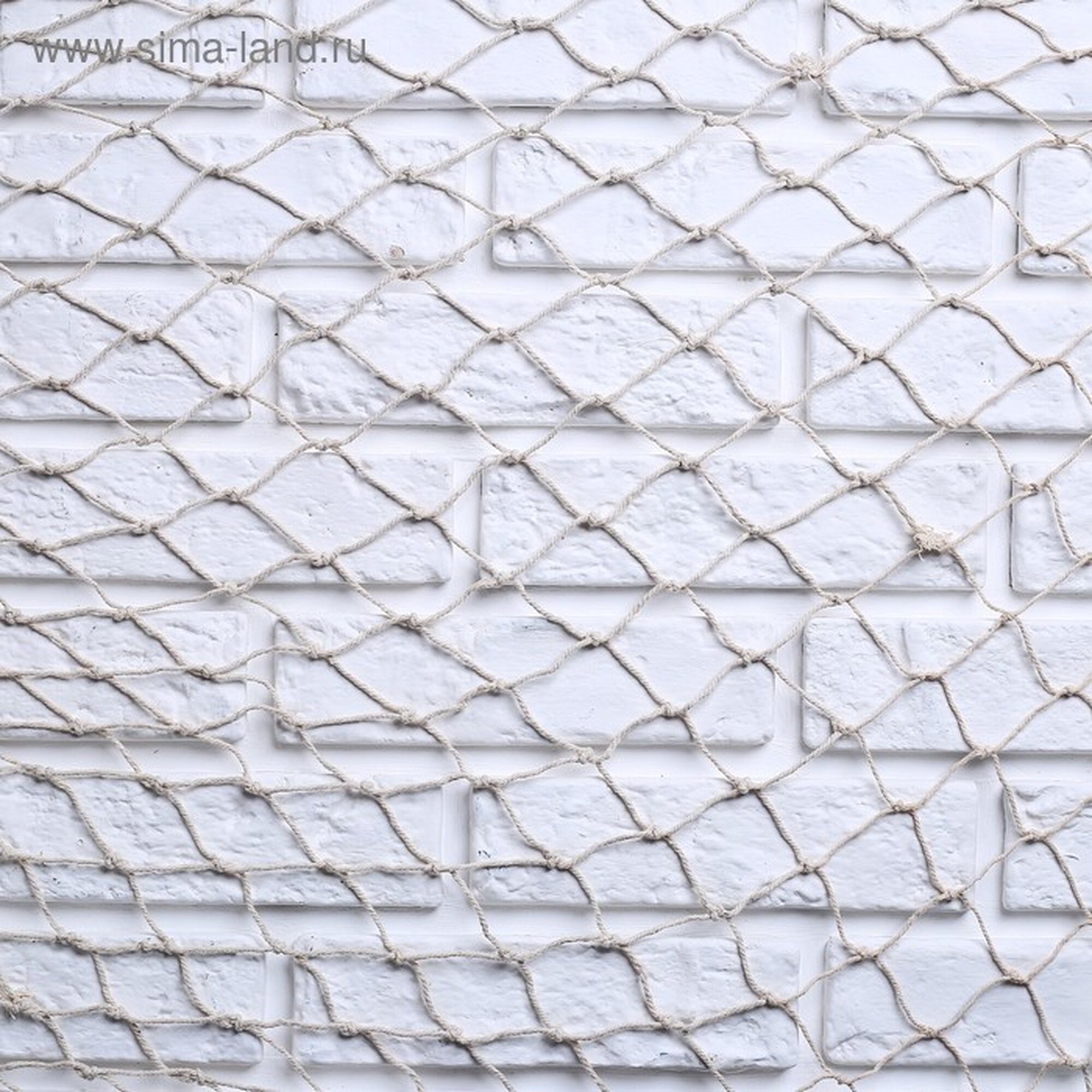 Декоративная сетка настенная Сима-ленд «Белая», текстиль, 100 x 200 см