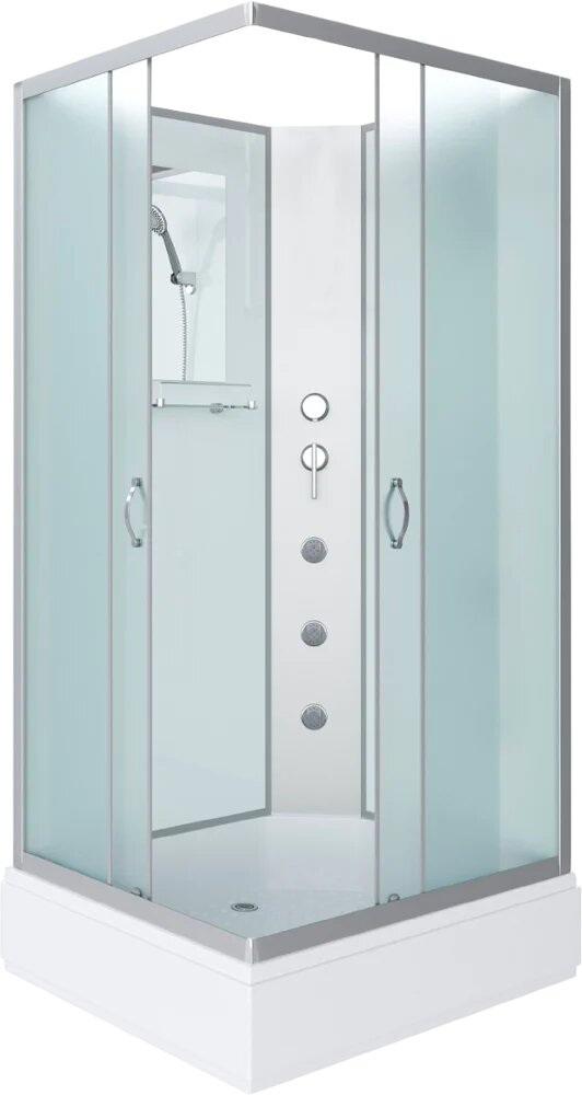 Душевая кабина Niagara Classic NG-33974-14QBKG 90х70 см, без крыши, с гидромассажем