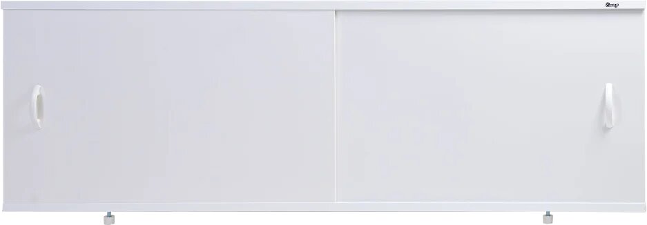 Экран Emmy Эко 180 белый, экран под ванну, прямоугольный, с комплектом ножек