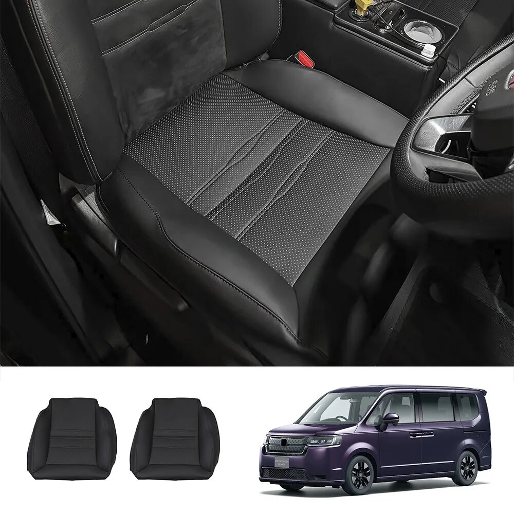 Для Honda STEPWGN SPADA RP8 2022 2023 2024 2025 автомобильные кожаные защитные чехлы на передние сиденья, аксессуары для отделки