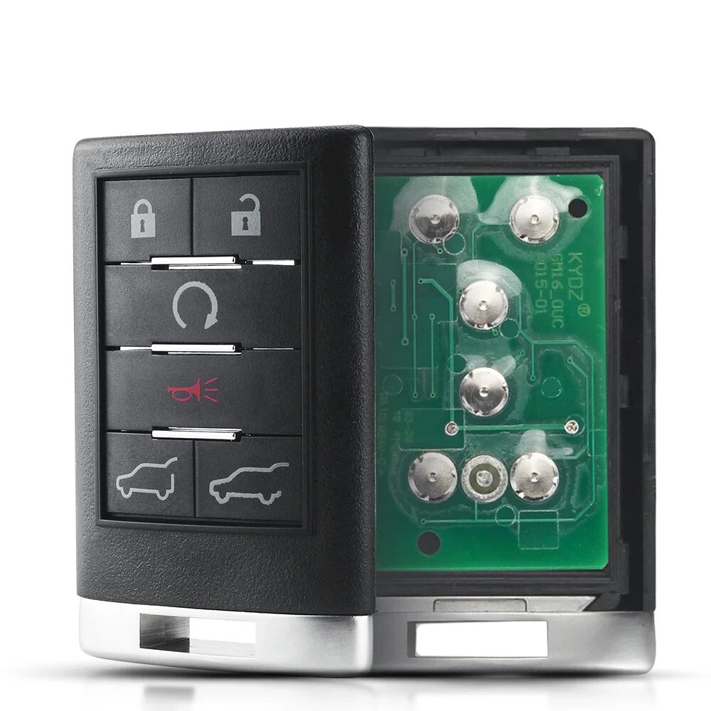 Запасной ключ KEYYOU для автомобиля, внедорожника, с 6 кнопками, для Cadillac Escalade ESV EXT 2007-2014, дистанционный брелок OUC6000066, 315 МГц, 6 Buttons