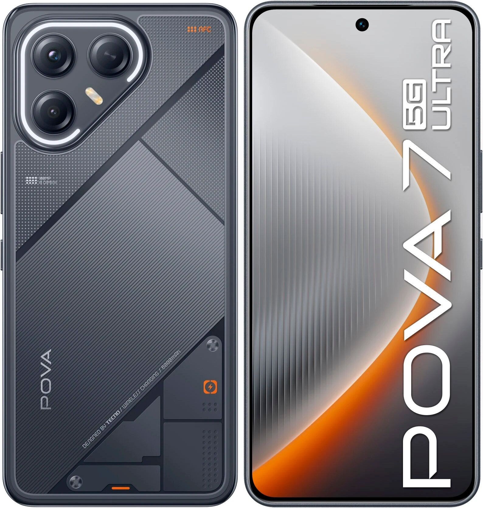 Смартфон Tecno POVA 7 Ultra 5G 8/256 Гб черный