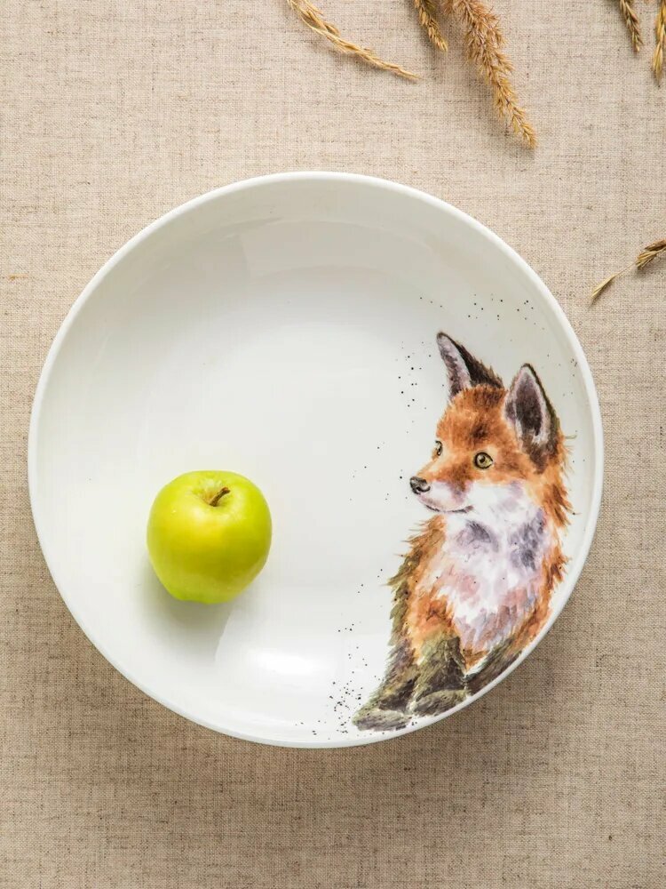 Royal Worcester Тарелка глубокая "Лиса" 22 см 1 шт белый