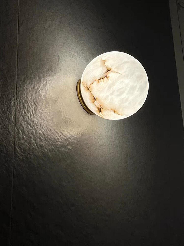 Бра, Настенный Светильник Из Облачного Камня В Форме Шара