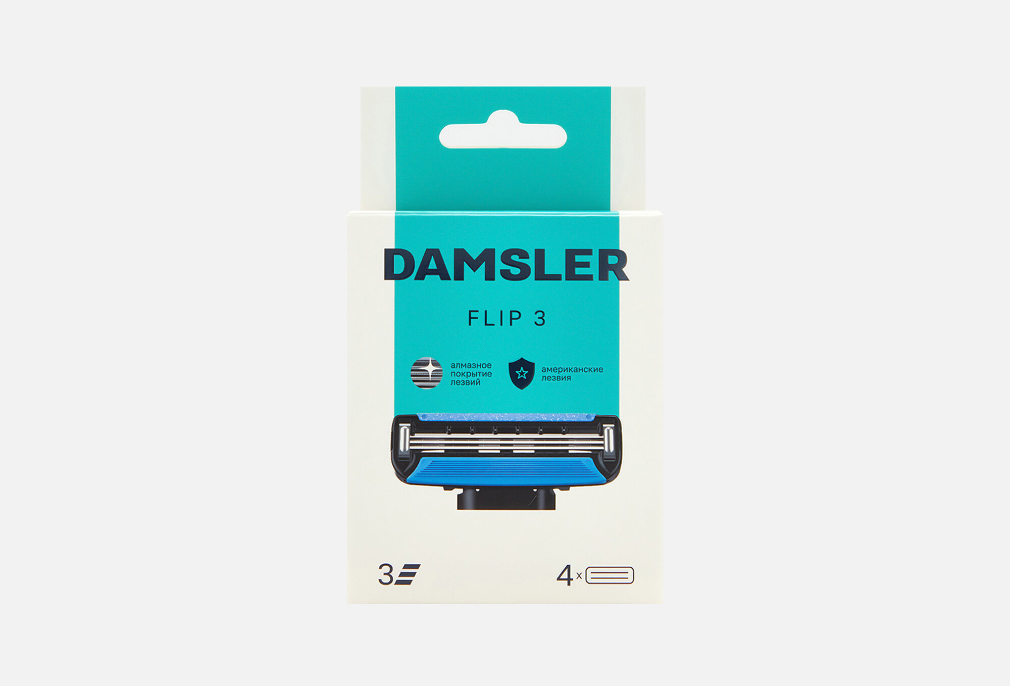 Сменные кассеты для бритья DAMSLER Flip3