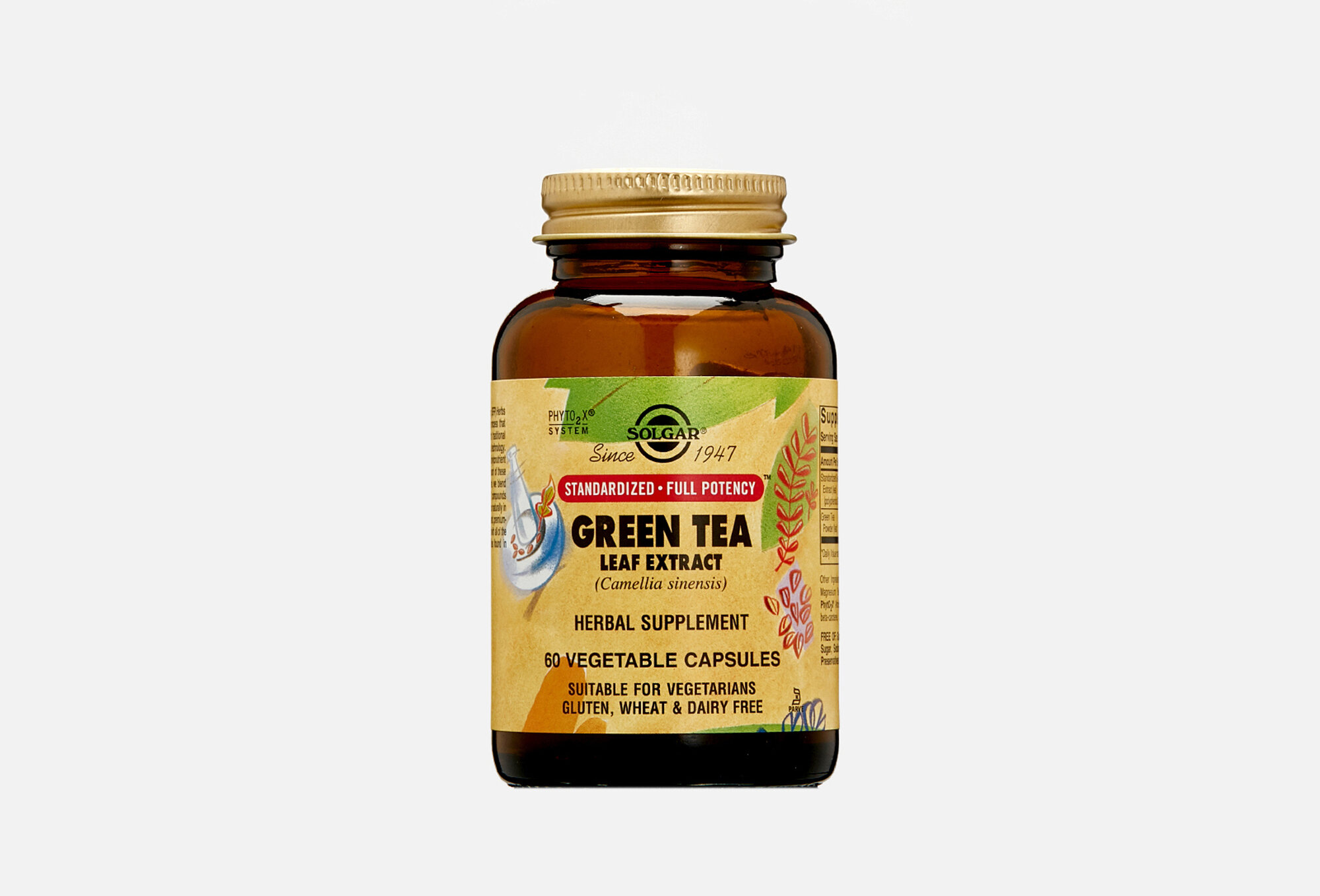 БАД для коррекции фигуры SOLGAR Green Tea Extract 400 мг в капсулах