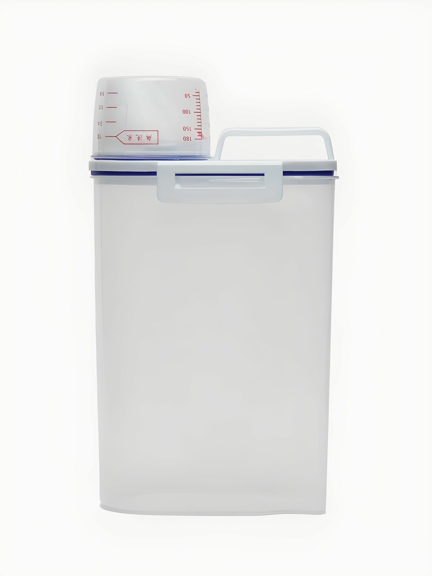 Емкость, контейнер для сыпучих продуктов, 2 литра, с мерным стаканом