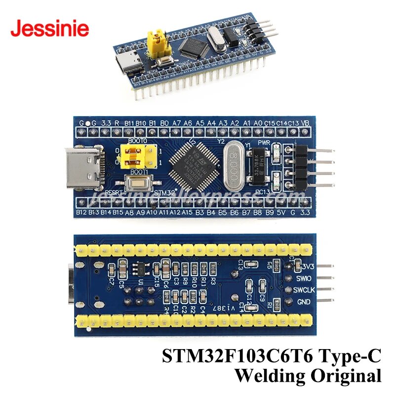 Микроконтроллеры STM32F103C6T6 STM32F103C8T6 APM32F103C8T6 CH32F103C8T6 CH32V103C8T6 GD32F103C8T6 для Arduino F103C6T6 Type-C W