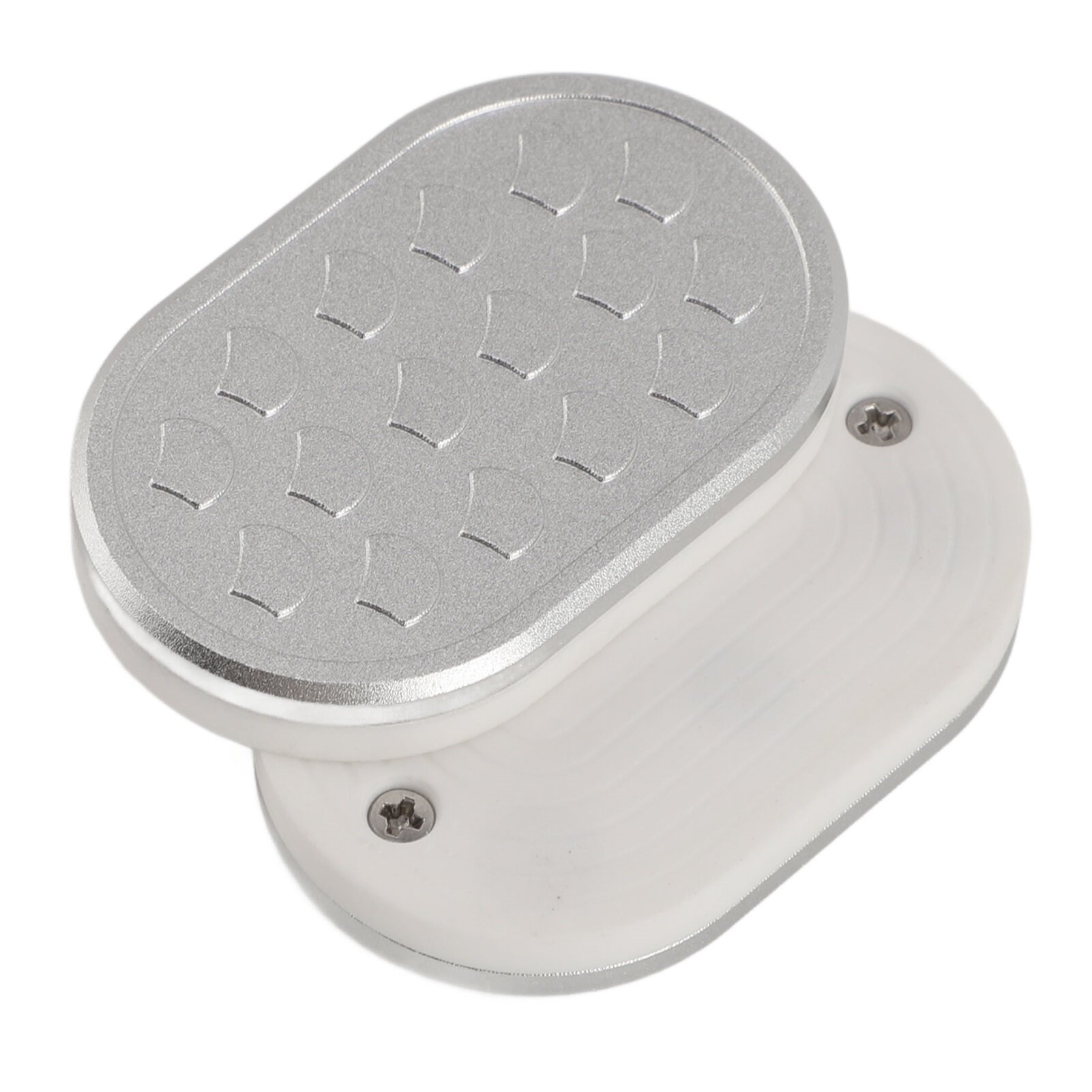 Металлическая тактильная игрушка для снятия стресса и тревоги с магнитным слайдером и рыбьей чешуей, серебристая