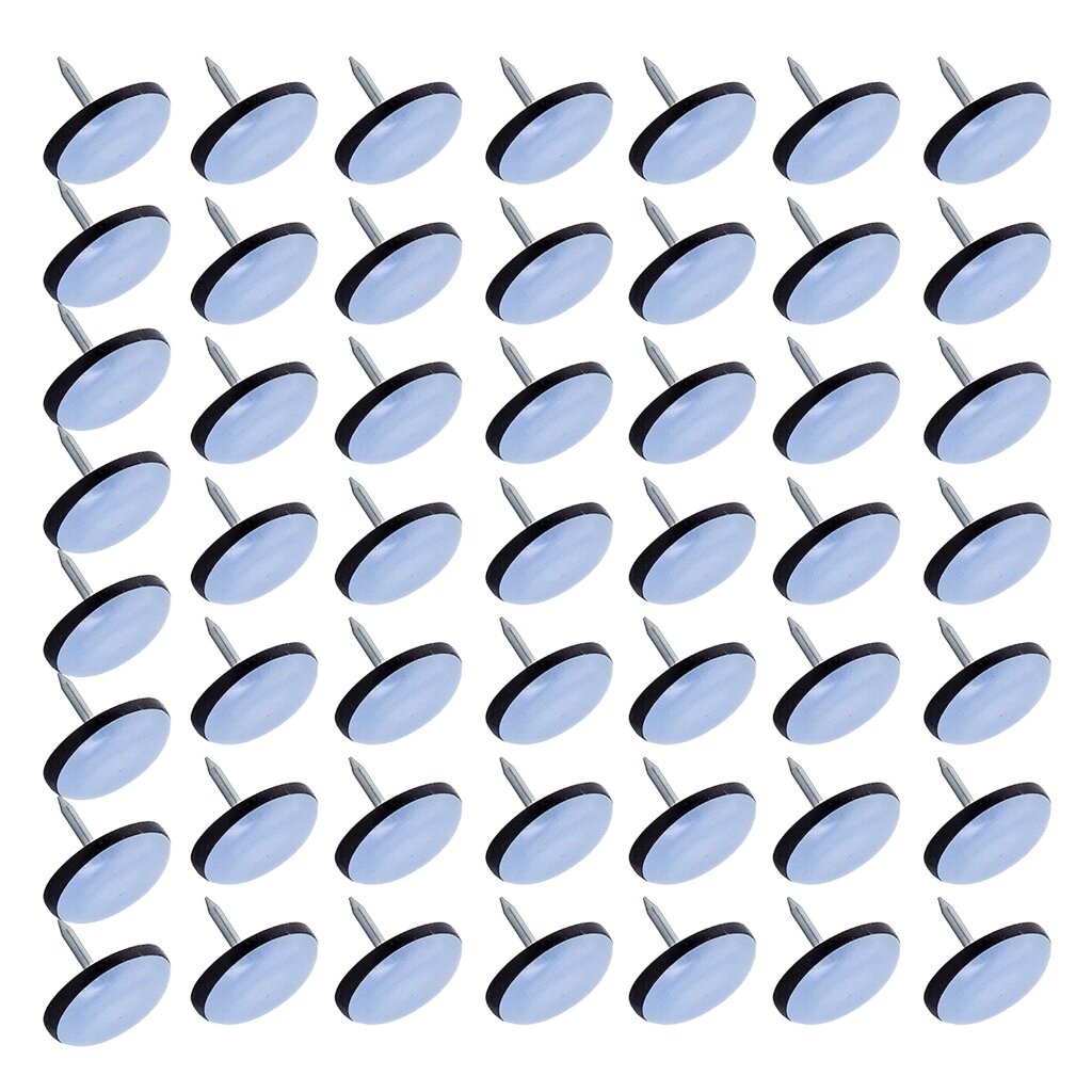 Комплект крепежа, Коробка из 50 шт, столы, стулья, табуретки, диваны, бесшумные коврики, гвозди для пола-19 мм