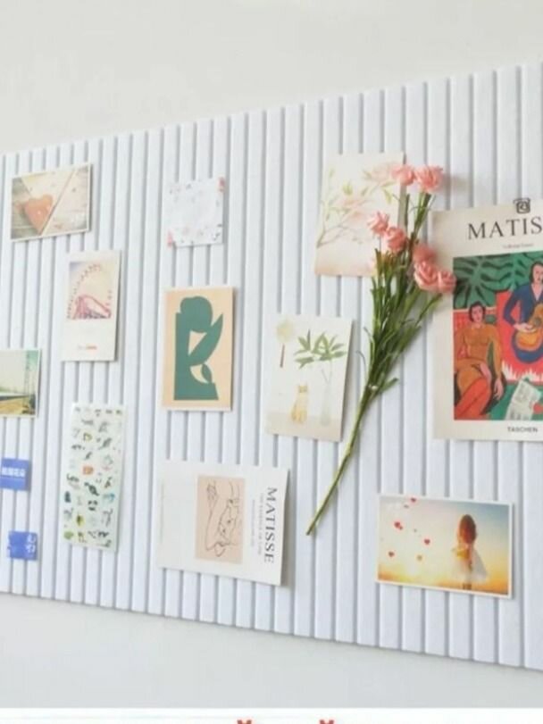 Эксклюзивный настенный органайзер Mymatto из эковойлока для заметок и фото, альтернатива пробковой доске, мудборд