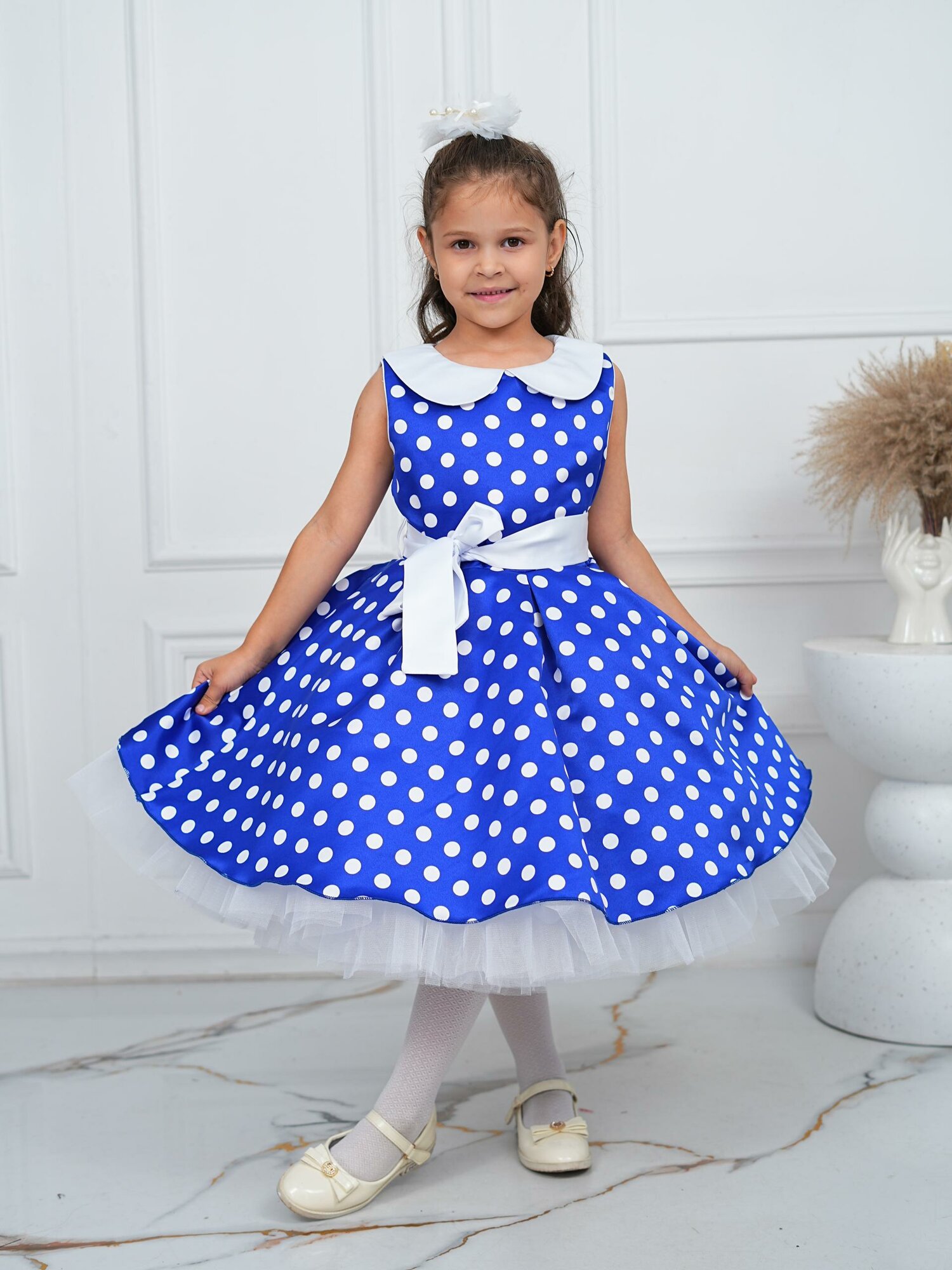 Платье Базовая коллекция. Пышное нарядное платье для девочки