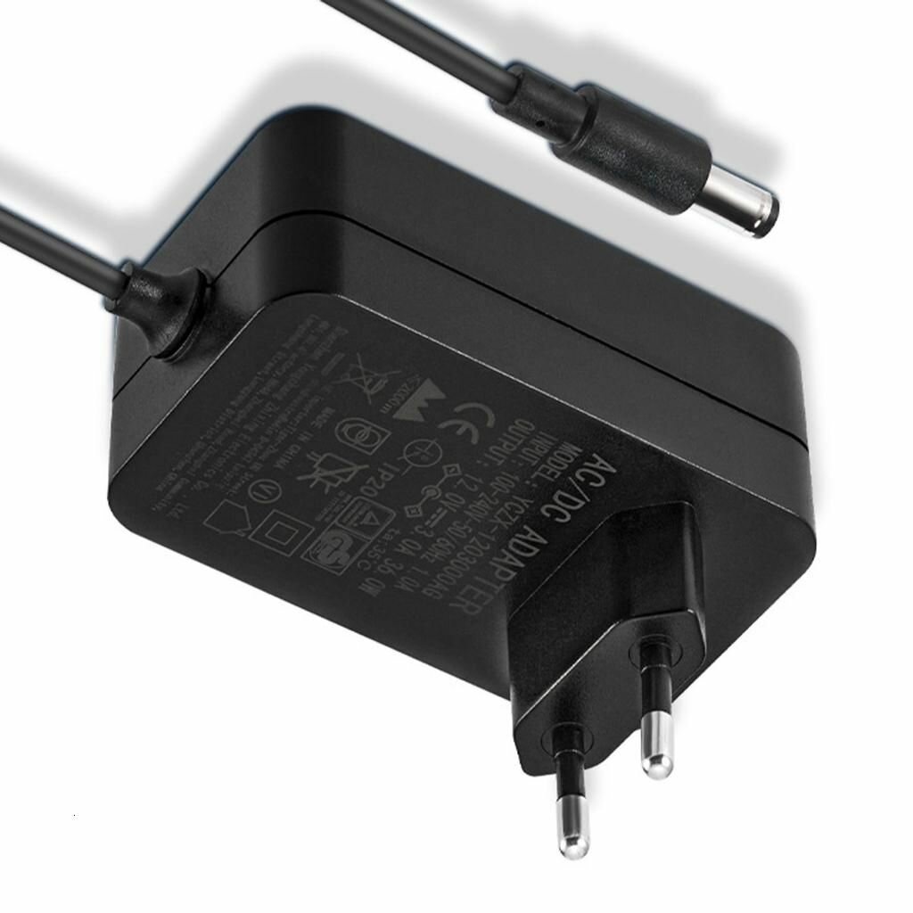 Универсальный адаптер питания с входным напряжением 100-240V, огнестойкий дизайн, кабель 1.2M, DC 5.5x2.5 - 12V3A