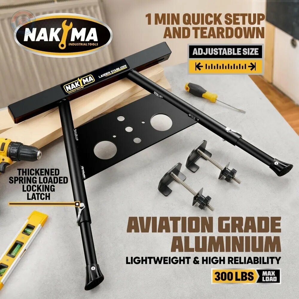 Стабилизатор лестницы для безопасных работ на крыше и высоте универсальный крепежный инструмент для ремонта кровли и фасада