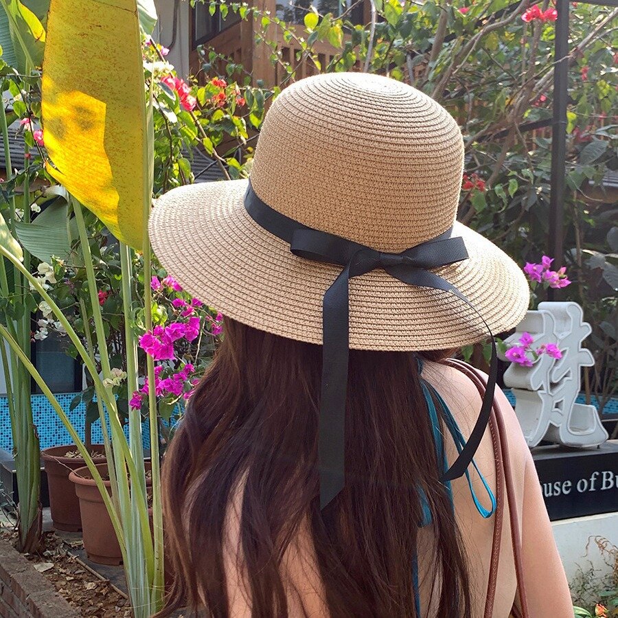 Соломенная шляпа, женская летняя солнцезащитная шляпа от солнца, женская новая летняя солнцезащитная шляпа с большими полями, солнцезащитная шляпа с защитой от ультрафиолета, модная