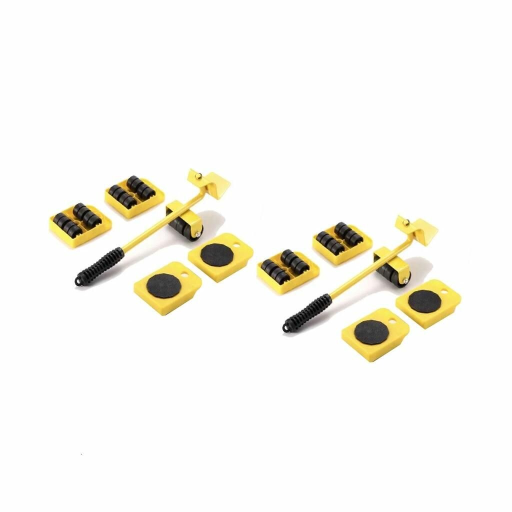 Легкий в использовании набор инструментов для подъема мебели для перемещения тяжелых предметов по паркету и коврам, подходит для дома и офиса, - Желтый костюм