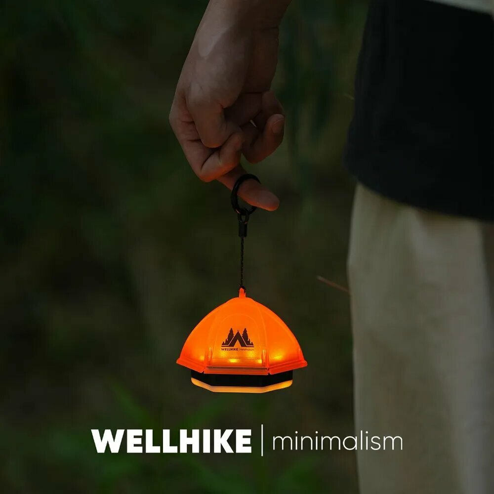 Кемпинговый фонарь WellHike, с мощным светодиодом (до 500 люмен), регулируемой интенсивностью света