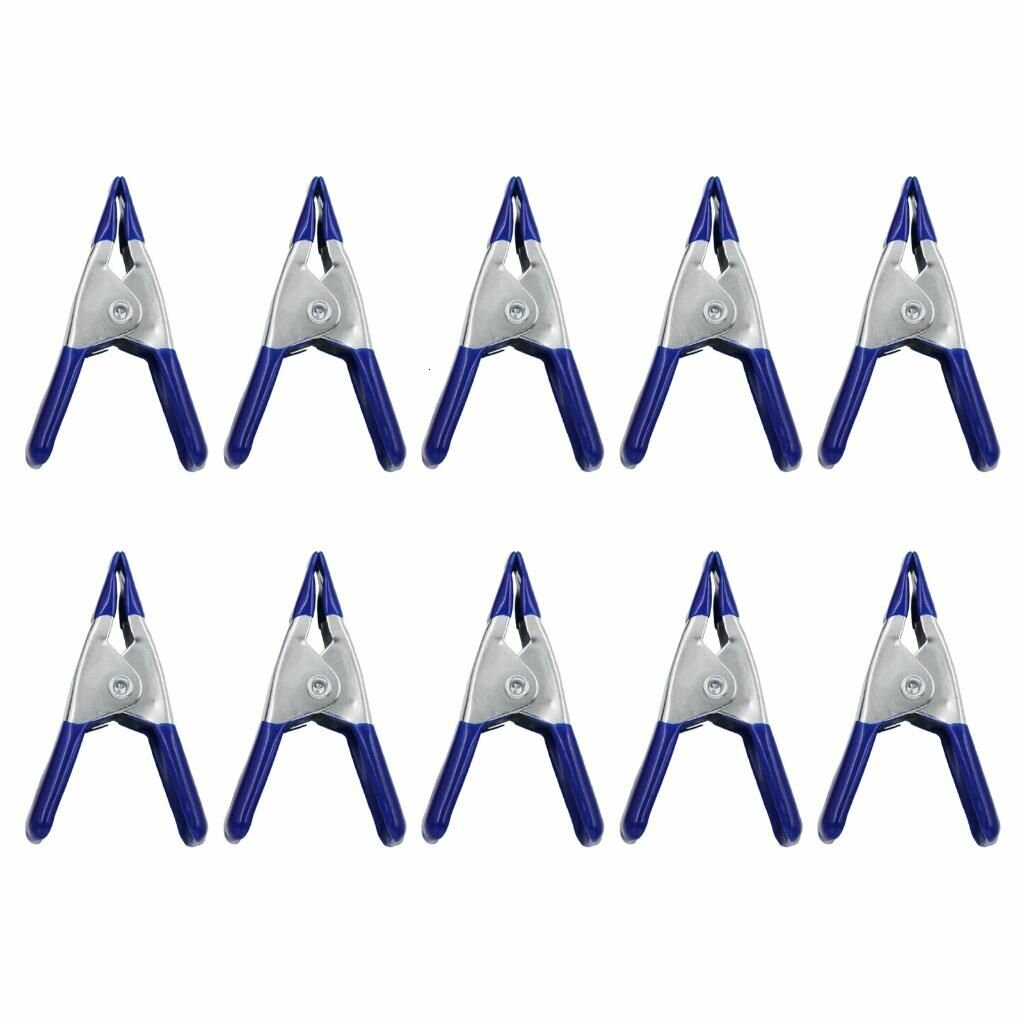 Набор инструментов, 10 шт, 2-дюймовое металлическое крепежное приспособление для деревообработки с A-образным зажимом-синий