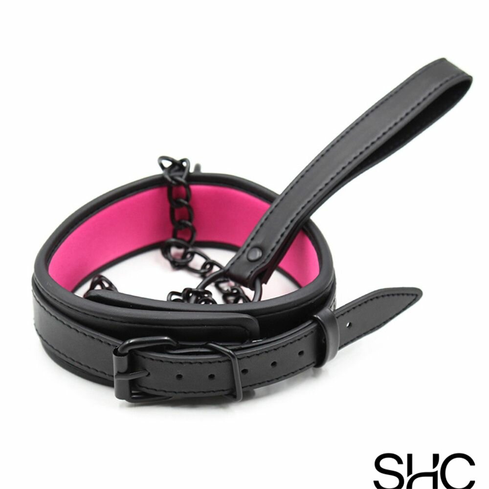 Ошейник БДСМ / чокер для ролевых игр / Поводок бдсм