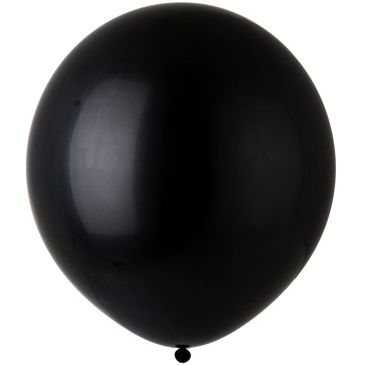 Воздушный шар пастель Экстра Black, 60 см, из натурального латекса