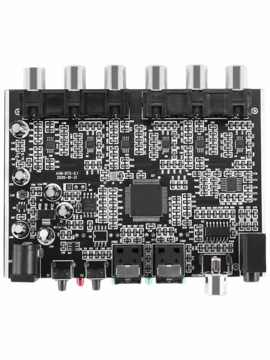 (J T N E) Модуль ЦАП 5.1-канальный AC-3 PCM цифровой оптический DTS HiFi стерео аудио домашний кинотеатр декодер усилитель декодирующая плата