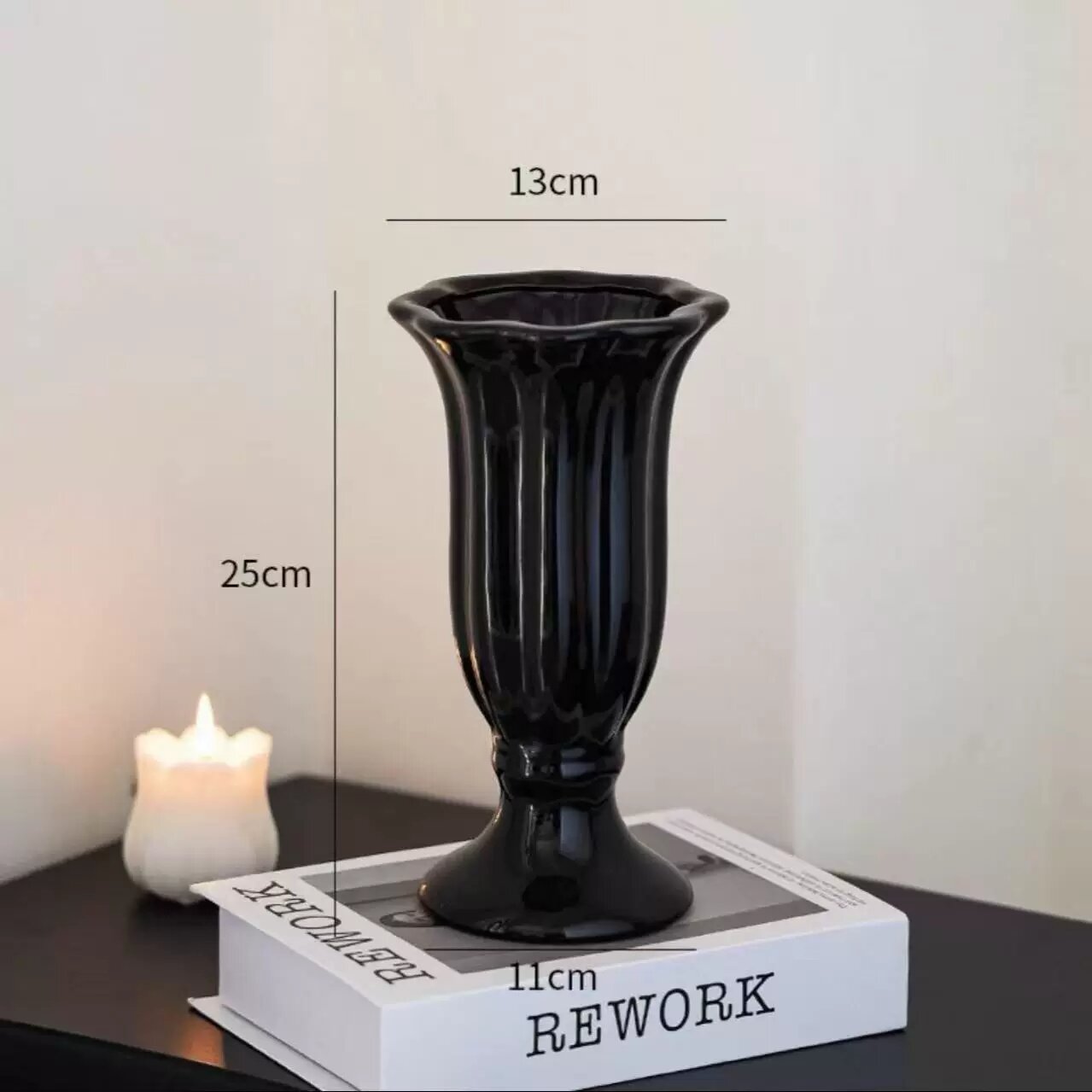 Керамическая ваза в европейском стиле, французская элитная винтажная белая ваза с широким горлом для гидропоники,