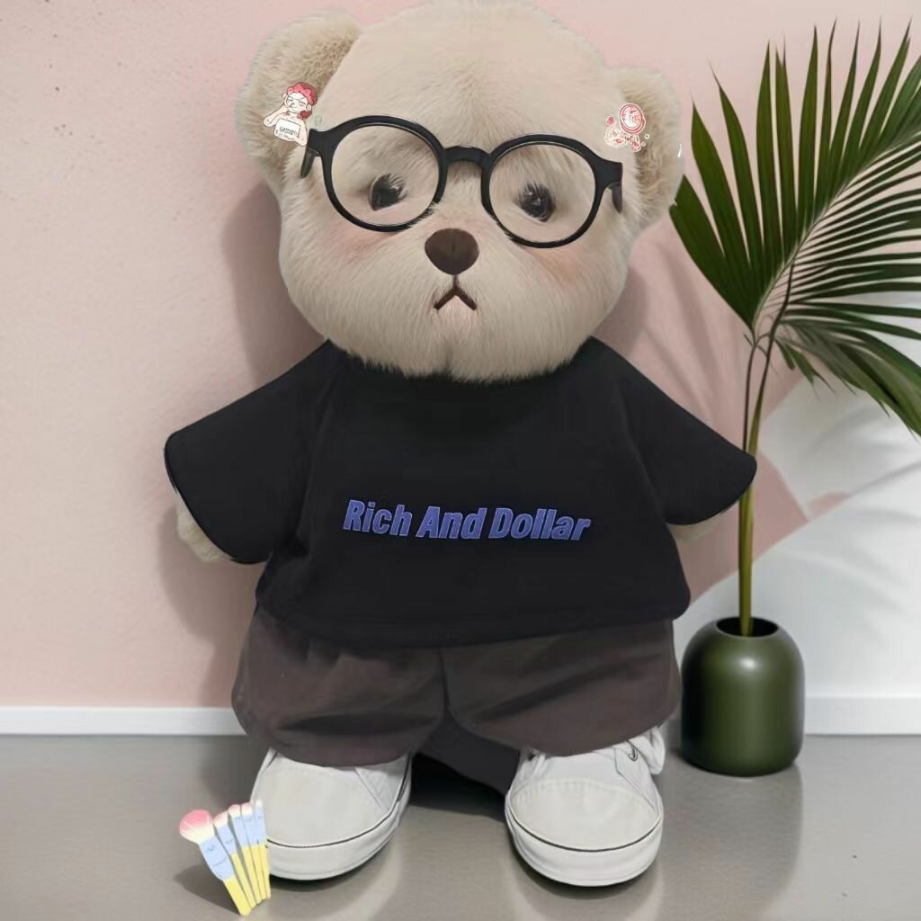 Совместный медведь Lena Bear 30 см, сменная кукла, мягкая игрушка, кукла 30cm, одежда, подарок для девочек Повседневный