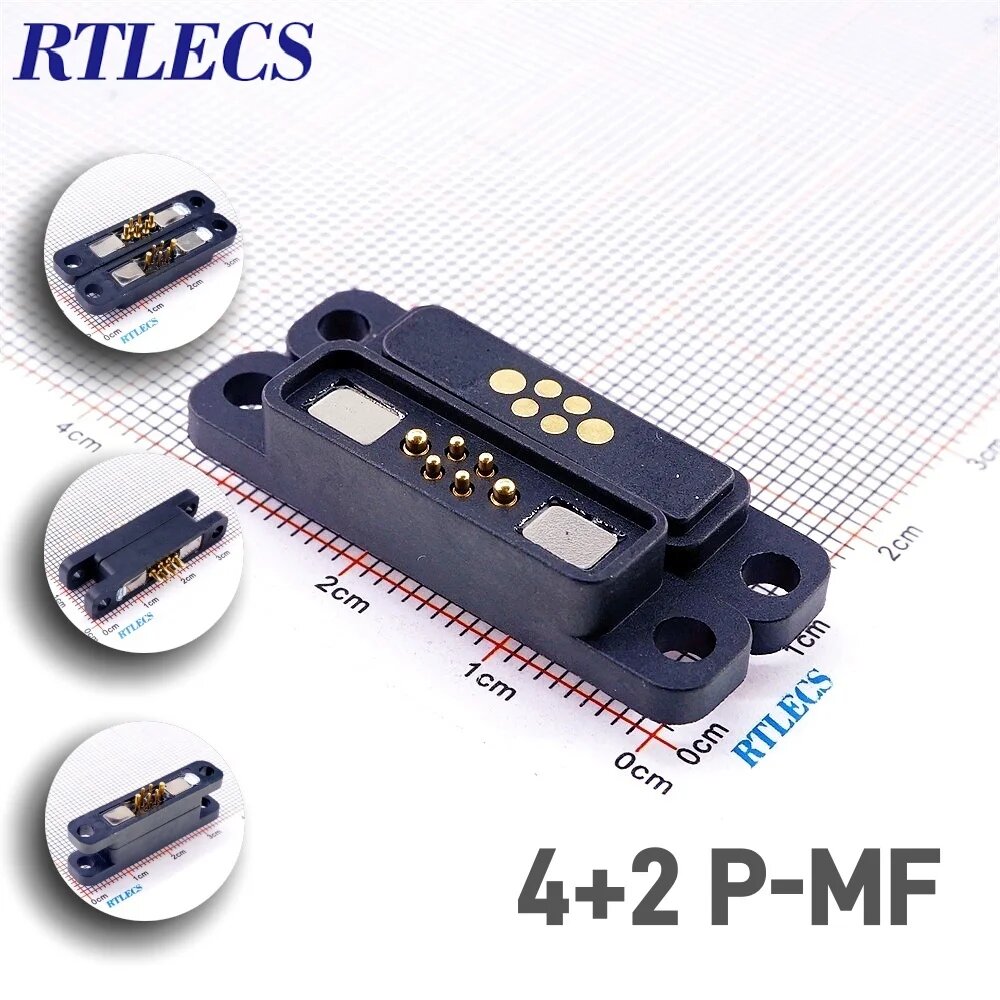RTLECS 4+2 P-MF разъем магнитный 5A