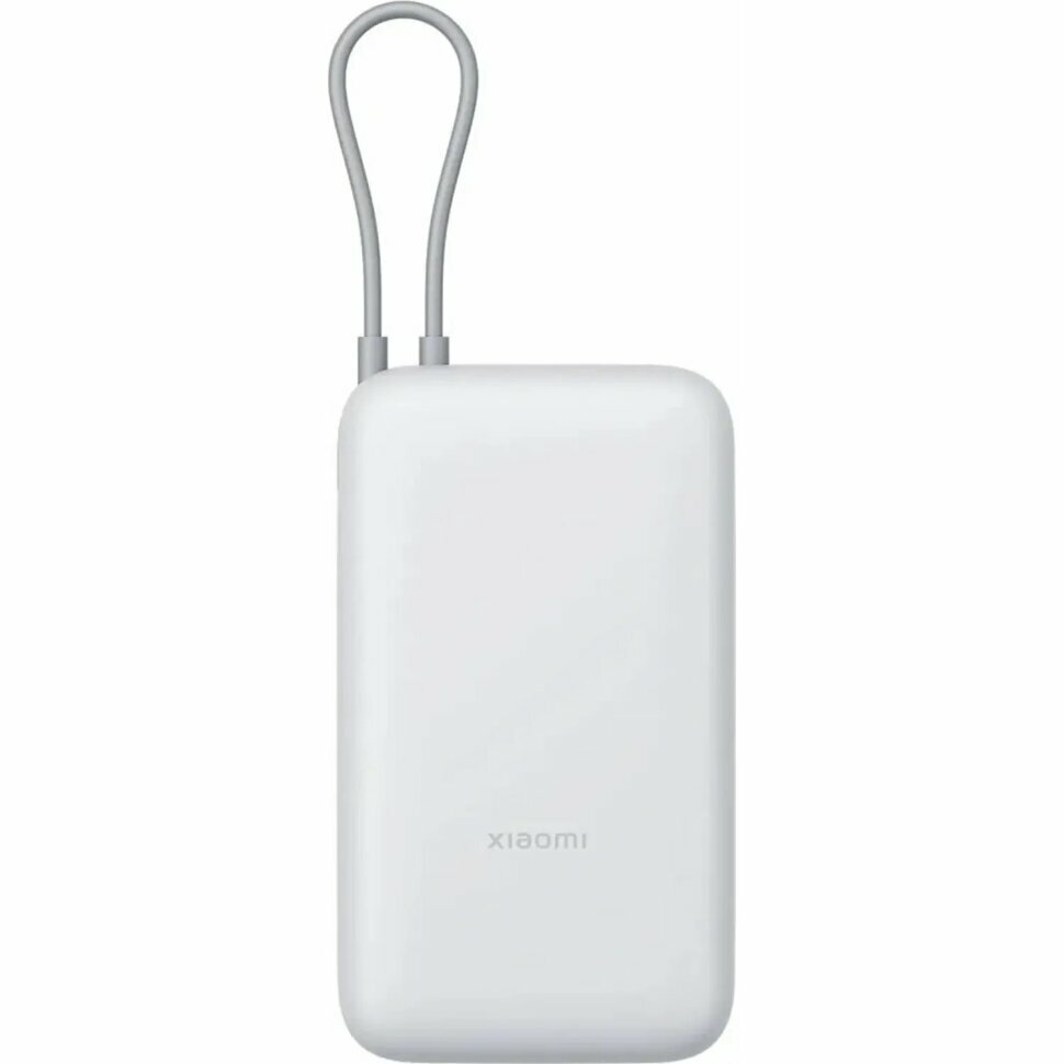 Внешний аккумулятор с встр. каб. Xiaomi BHR9738GL 20000mAh GL Light Gray, 2427529