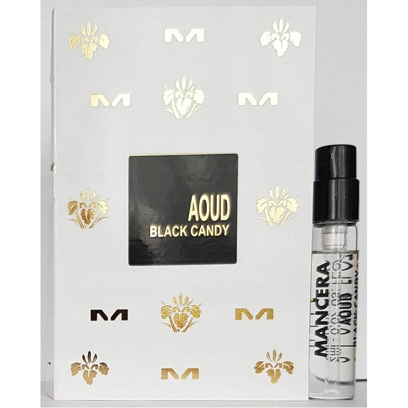 Парфюмерная вода Mancera Aoud Black Candy миниатюра 2 мл / Пробник духов Мансера Уд Блэк Кэнди / Чёрная конфета