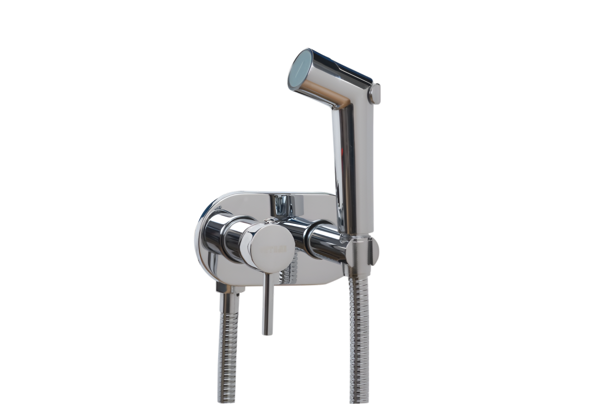 Смеситель Оптима биде 25мм, пристенный с гигиеническим душем, латунь