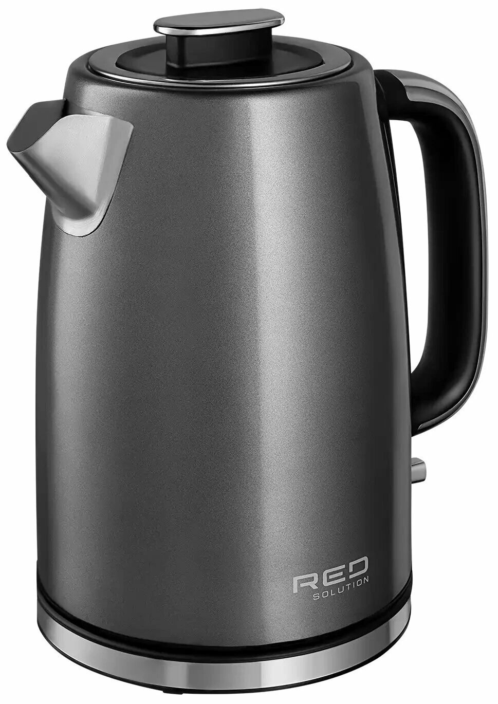Электрочайник RED SOLUTION KM106, 2000Вт, серый, металлический корпус