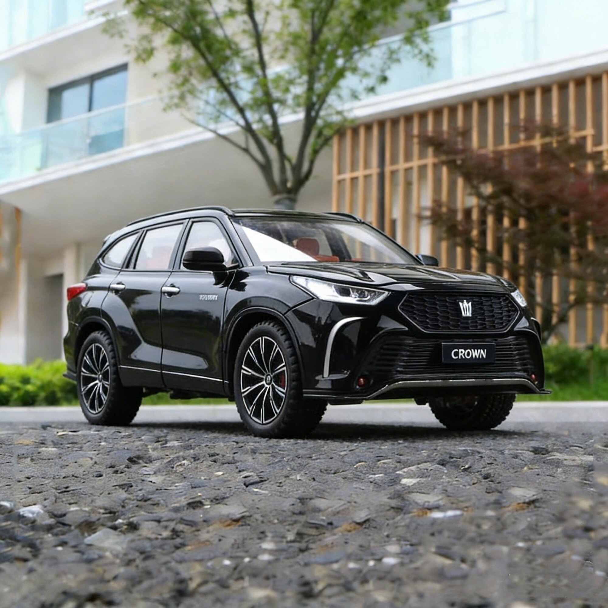 Миниатюрная модель автомобиля из литого металла Тойота Краун Клугер модель автомобиля Игрушки 1:24 Toyota Crown Kluger