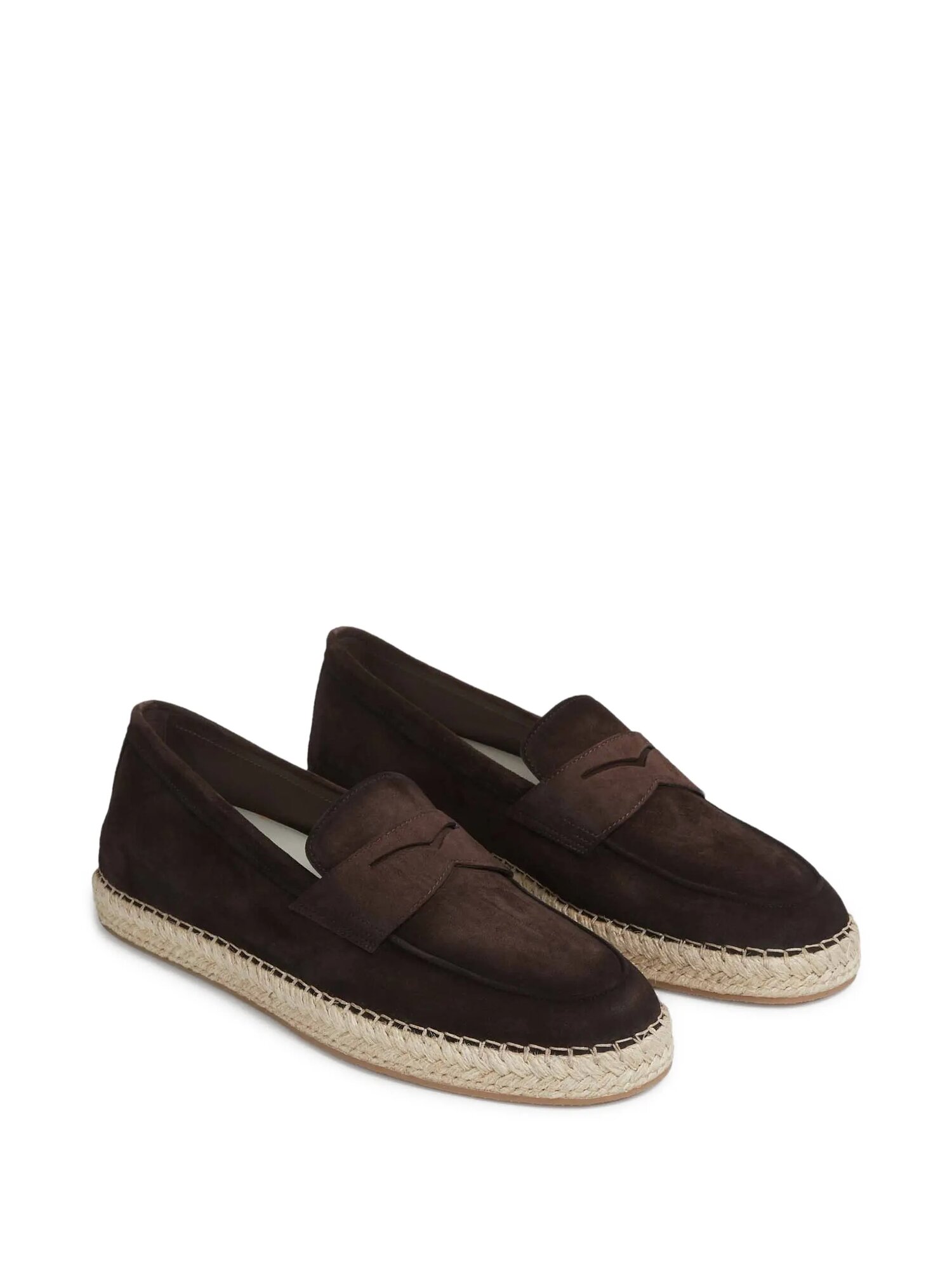 Лоферы Santoni, размер 7.5, brown — фото 1